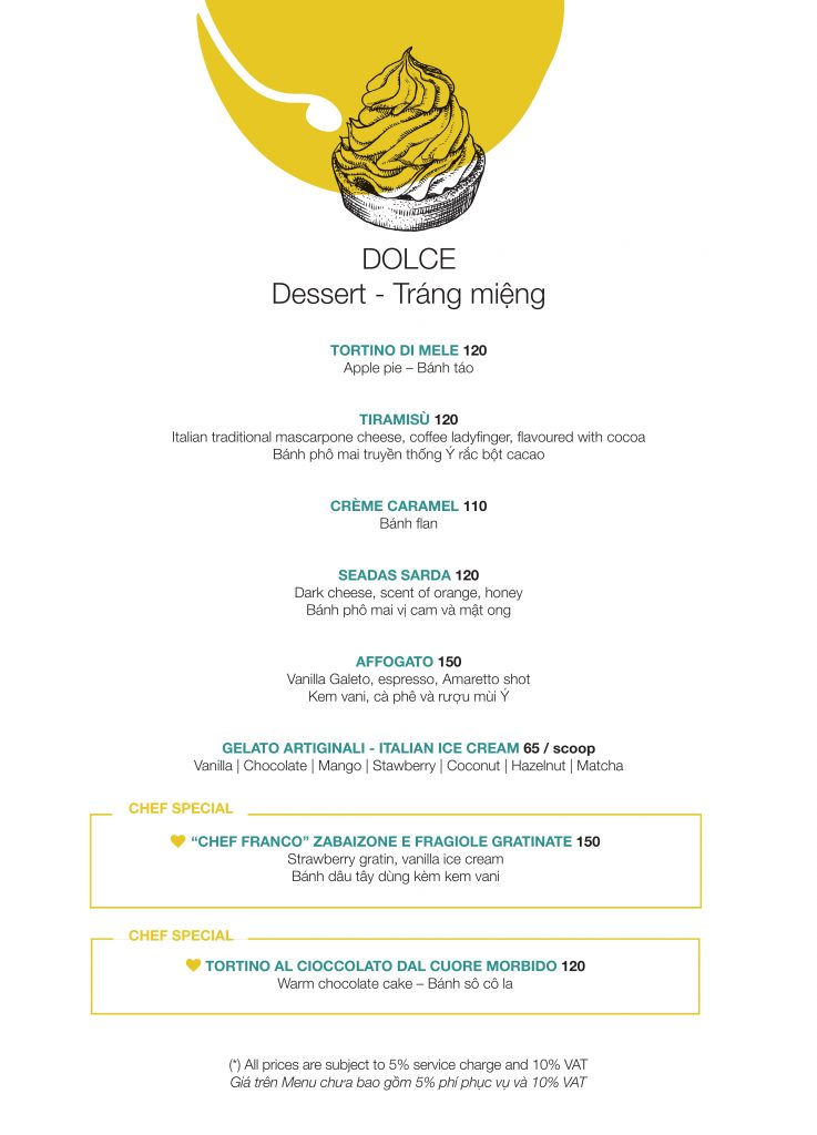 Menu | Tavola Restaurant